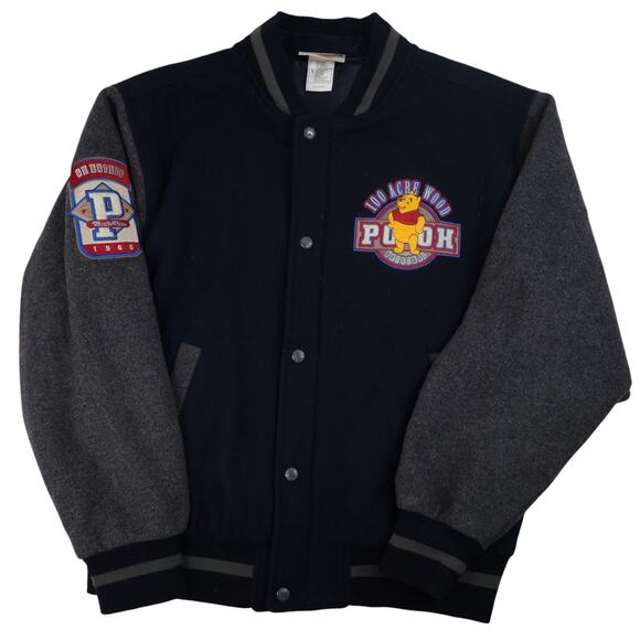Disney | Jackets & Coats | Vintage Disney Winnie The Pooh Wool Varsity ...